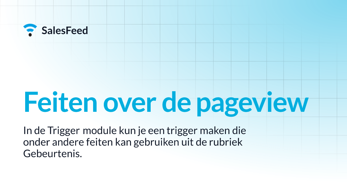 Feiten over de pageview | SalesFeed